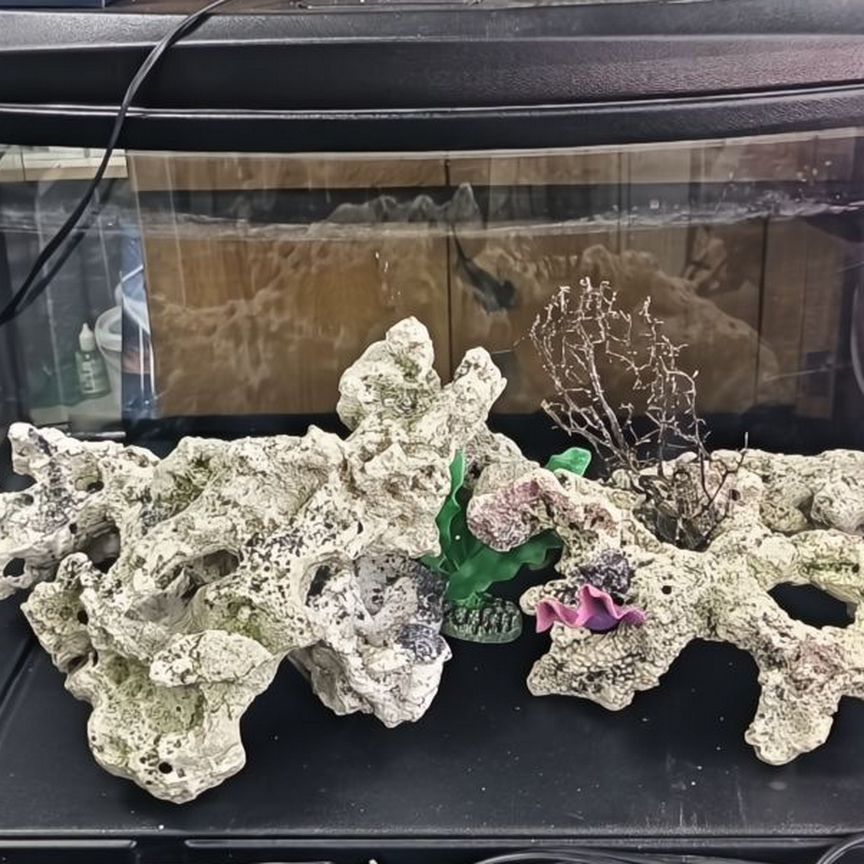 Декорации для аквариума бу