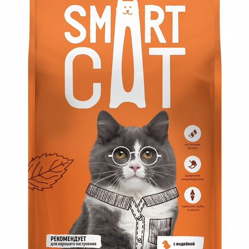 Корм SMART Cat сухой корм для взрослых кошек c чу