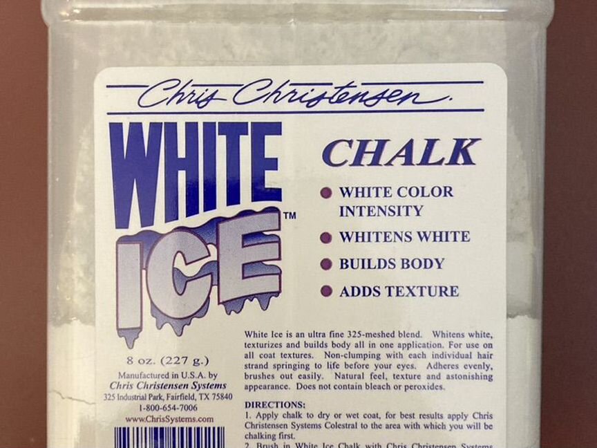 Пудра доя шерсти Chris Christensen chalk (белая)