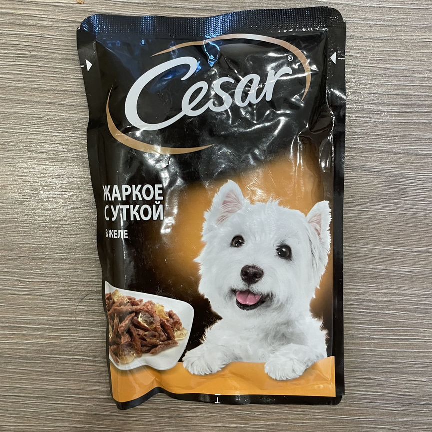 Корм влажный для собак Cesar
