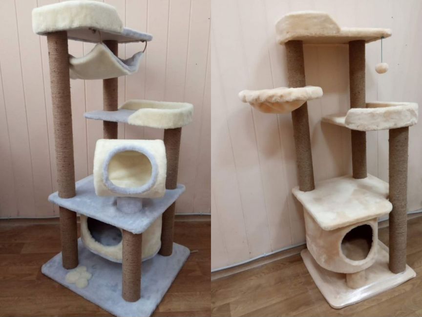 Когтеточка домик игровой комплекс для кошки