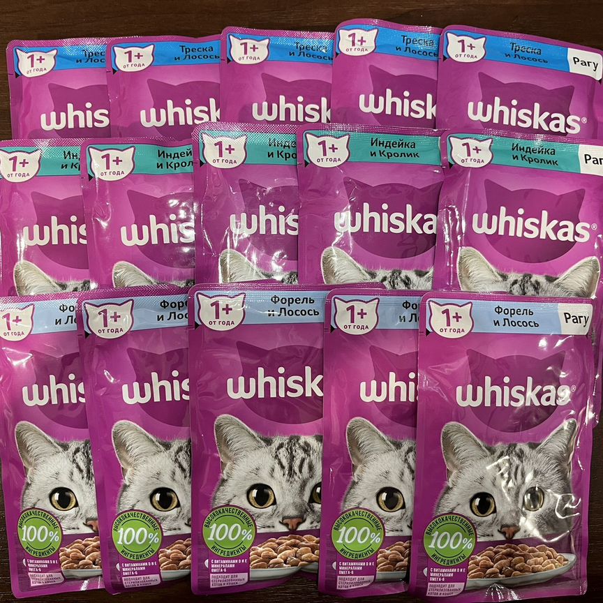 Whiskas корм для кошек влажный