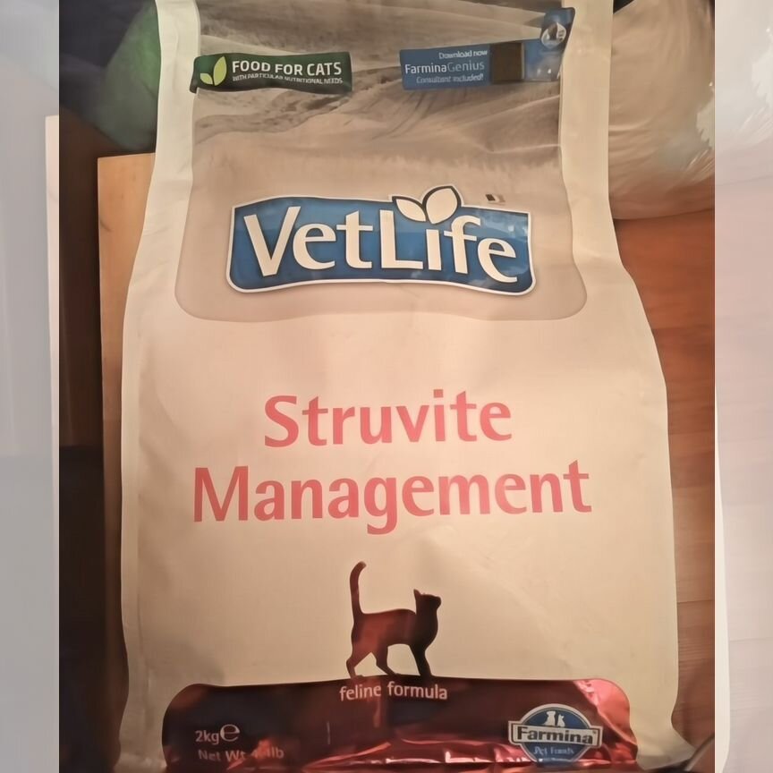 Сухой корм для кошек vetlife struvite management