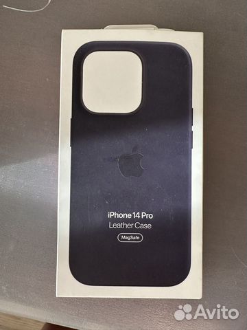 iPhone 14 pro кожаный чехол синий оригинал купить в Москве ...