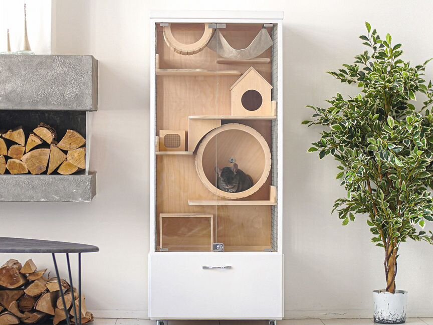 Клетка Витрина для шиншилл дегу хорька грызунов