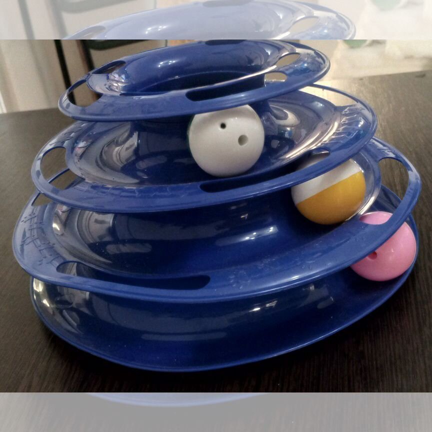 Пирамида с шариками для кошек Башня-Антицарапки