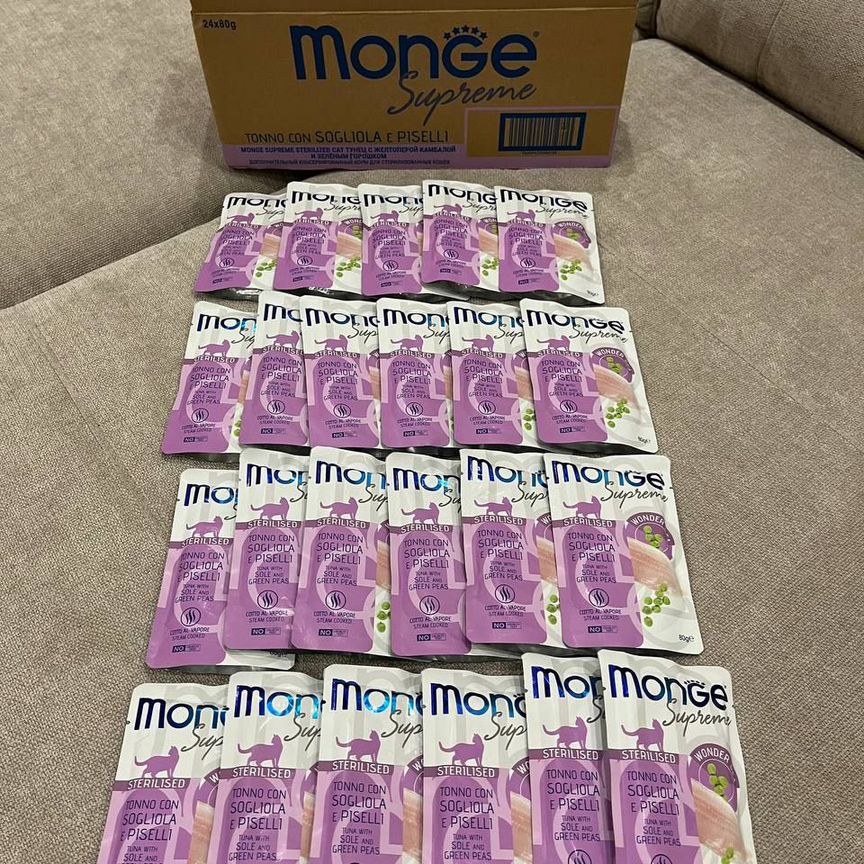 Корм для кошек Monge Supreme sterilized cat (23 шт