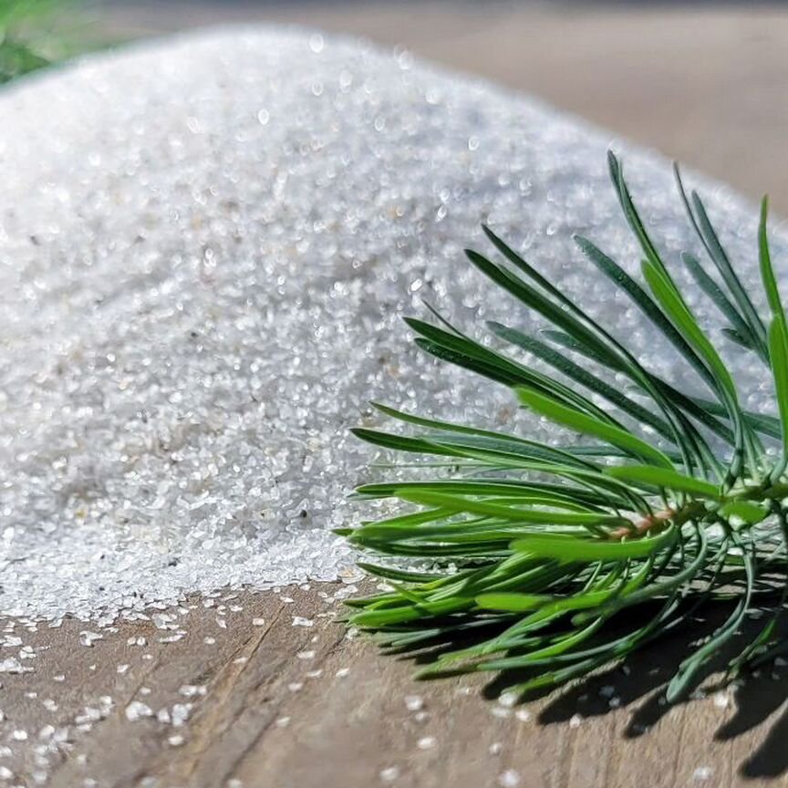 Кварцевый песок для аквариума белоснежный 0,8 кг