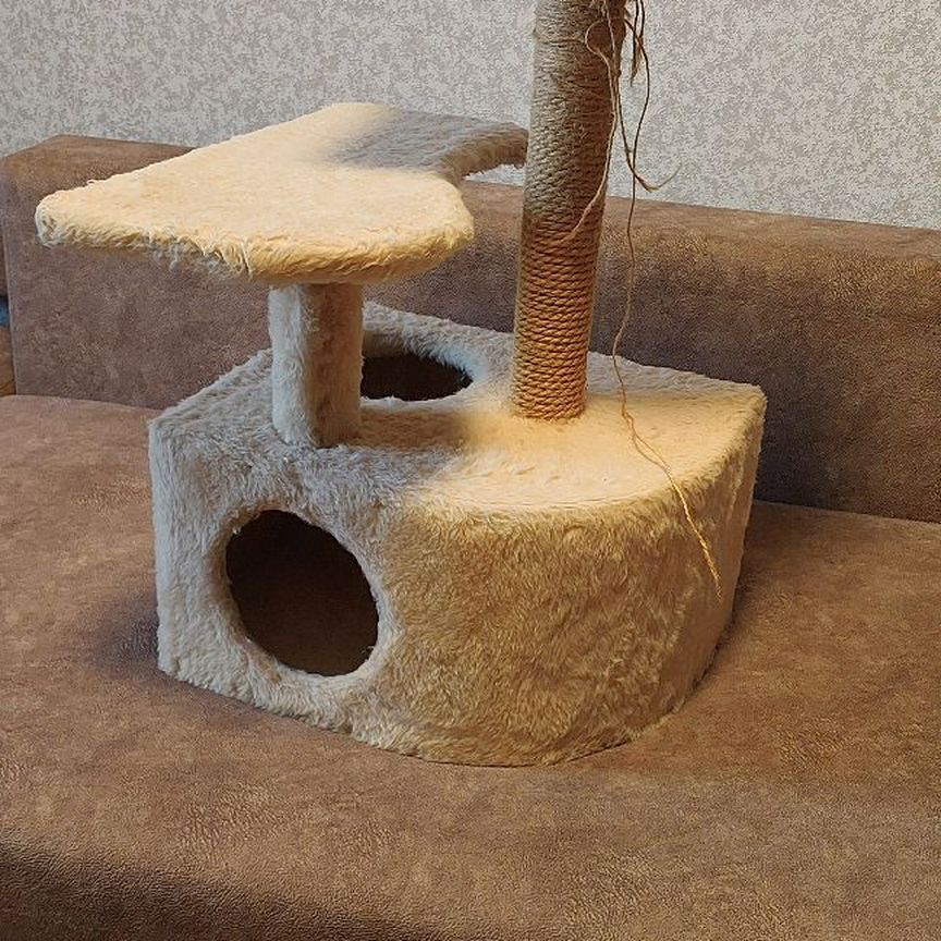 Когтеточка домик для кошки бу