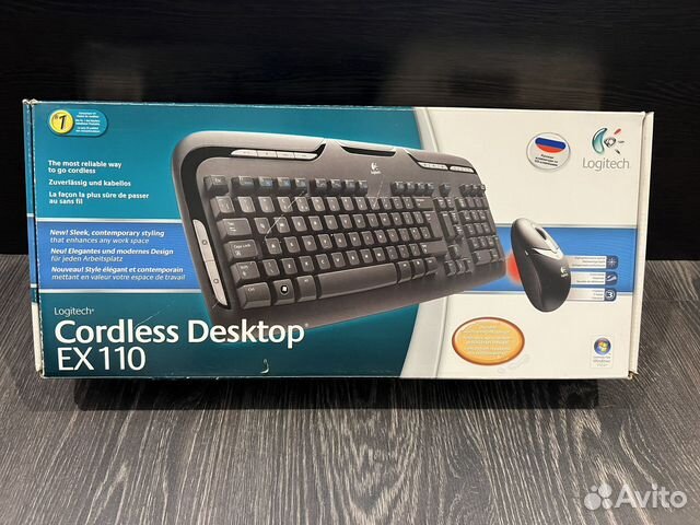 Клавиатура+Мышь Logitech Cordless Desktop EX-110 купить в Москве ...