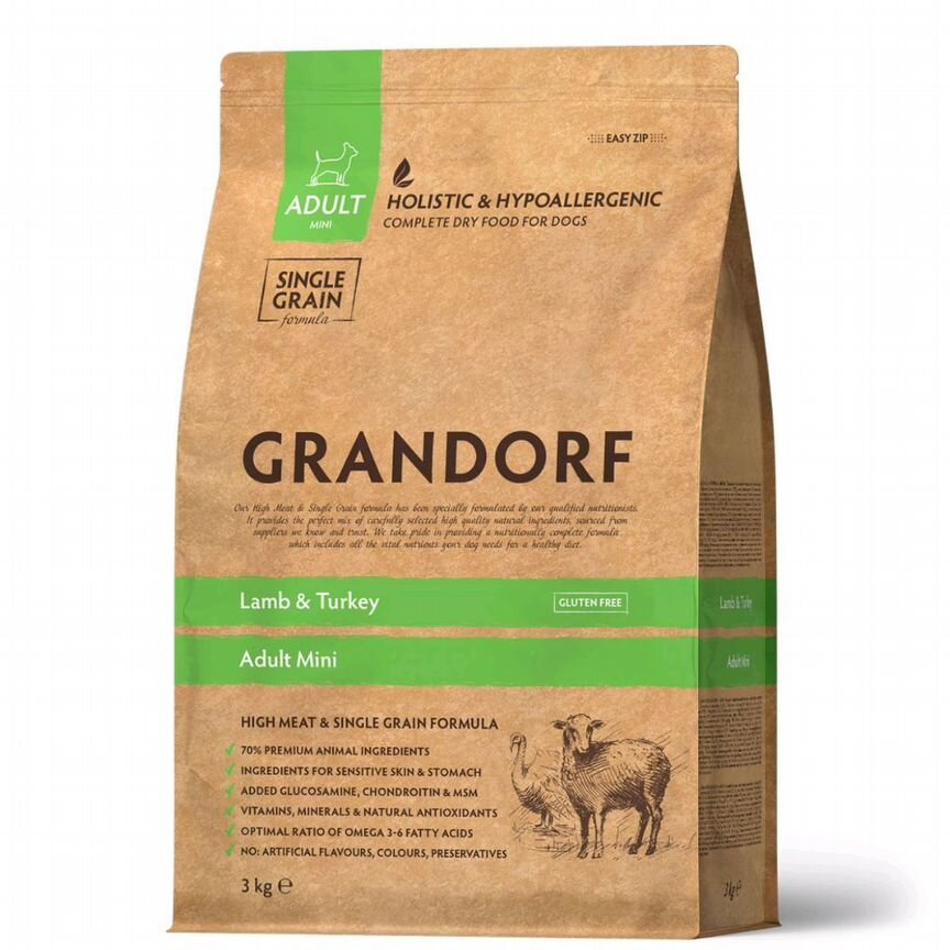 Сухой корм для собак Grandorf 3кг