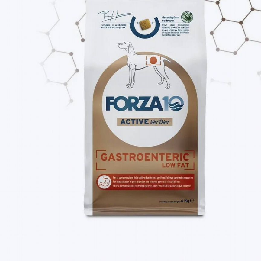 Forza10 Active Gastroenteric Low Fat для собак