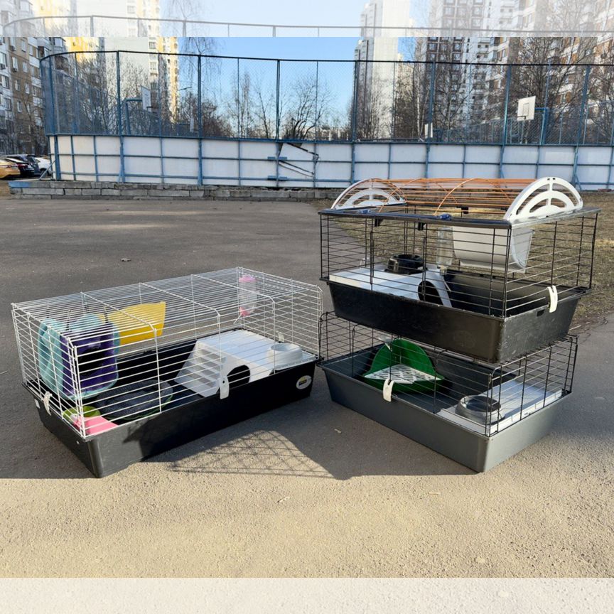 Клетка для морской свинки кролика ежа грызунов