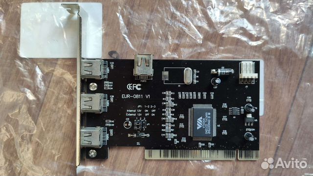 Плата контроллера 1394 pci ieee FireWire новая купить в Новом Уренгое ...