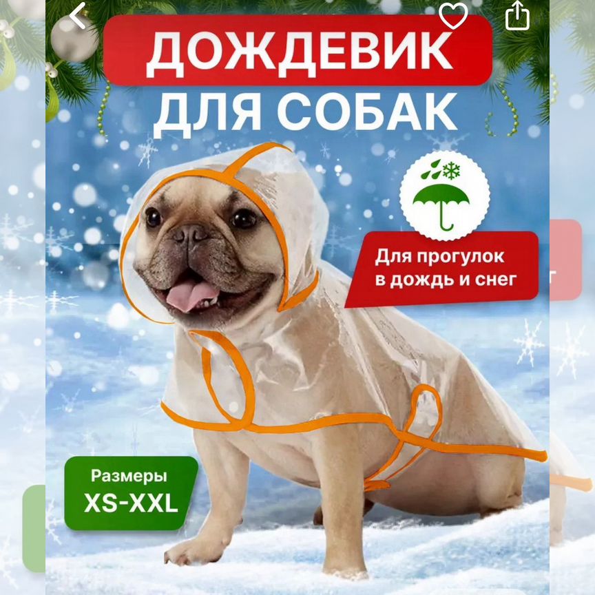 Дождевик для собаки