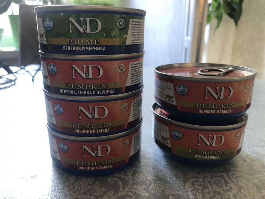 N&D полнорационный корм доя кошек
