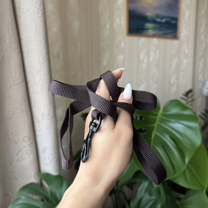 Поводок 1,5 м коричневый