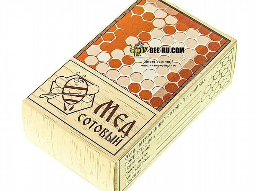 30 шт. Коробка для сотового меда Береста