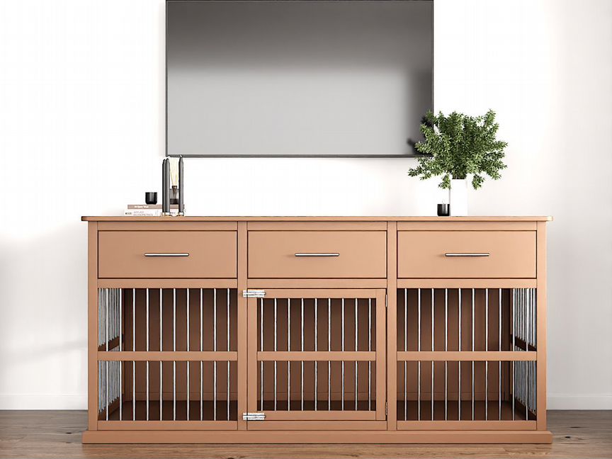 Клетка Тумба Вольер Лежак деревянный для собак V2