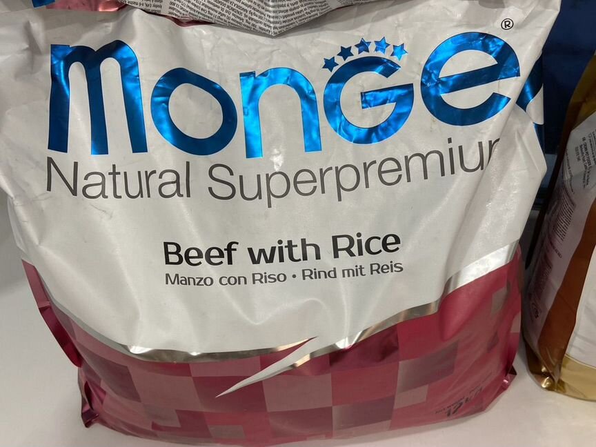 Корм для собак monge,зооменю