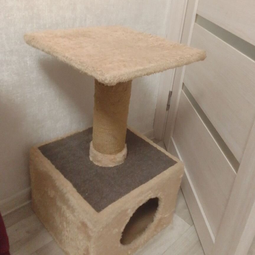 Когтеточка домик для кошки бу