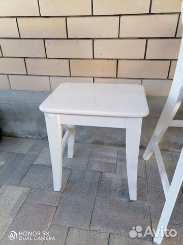 Табурет белый ingolf IKEA инголф икеа купить в Краснодаре | Товары для ...