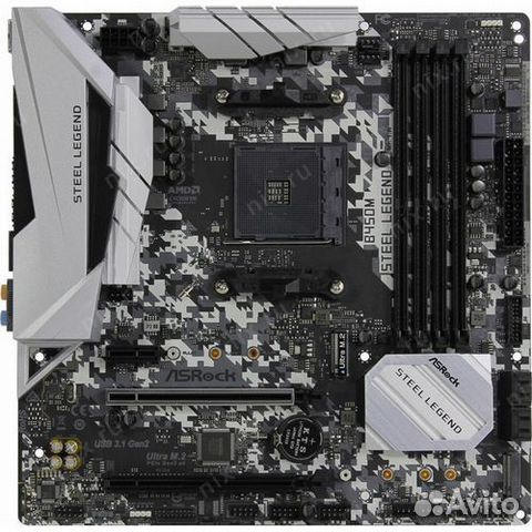 Материнская плата Asrock AMD B450 SAM4 matx B450M купить в Санкт ...