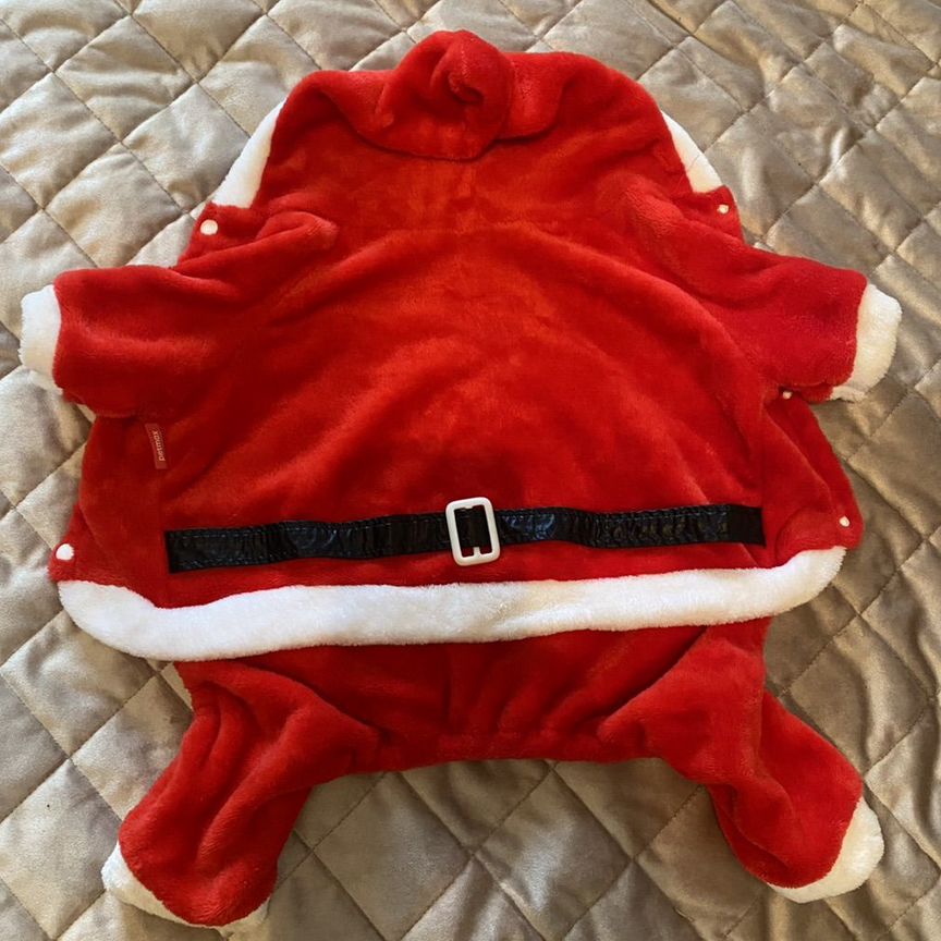 Костюм деда мороза для собаки