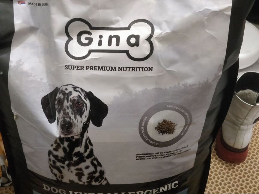 Корм для собак gina hypoallergenic