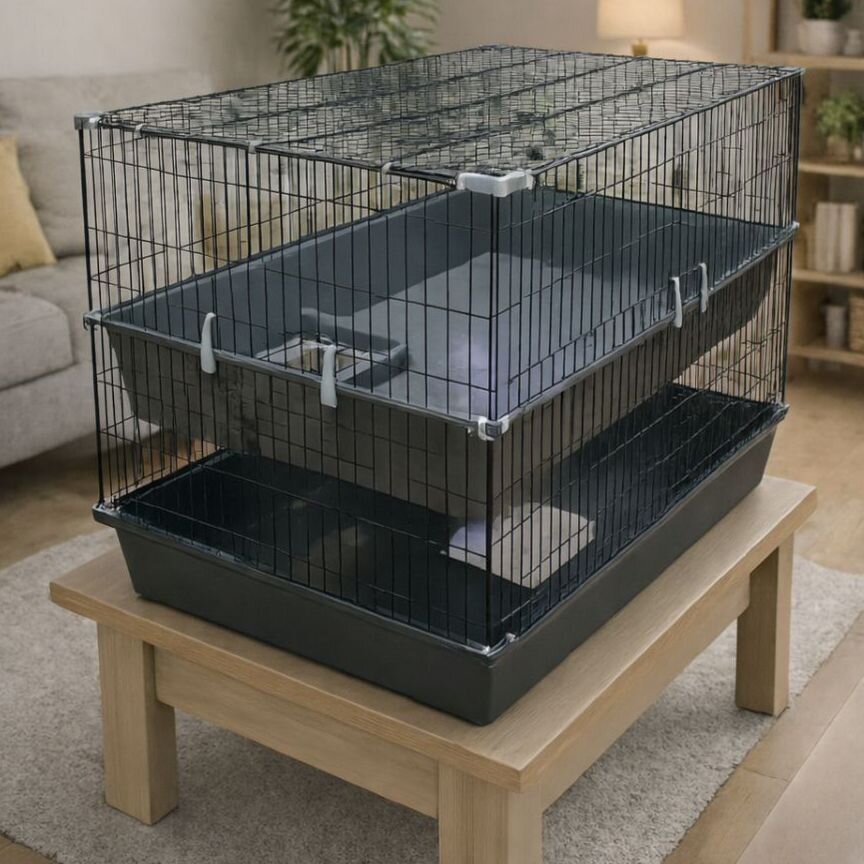 Клетка большая для грызунов два этажа