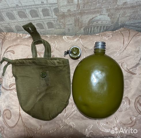 Фляга армейская с чехлом купить в Волгограде | Хобби и отдых | Авито