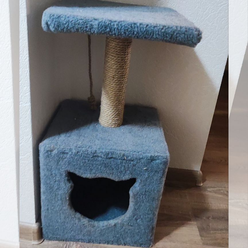 Домик для кошки с когтеточкой