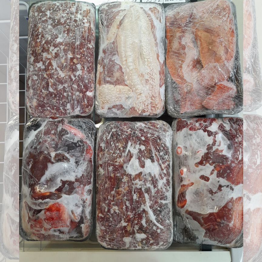 Заморозка корм. Субпродукты говяжьи для собак