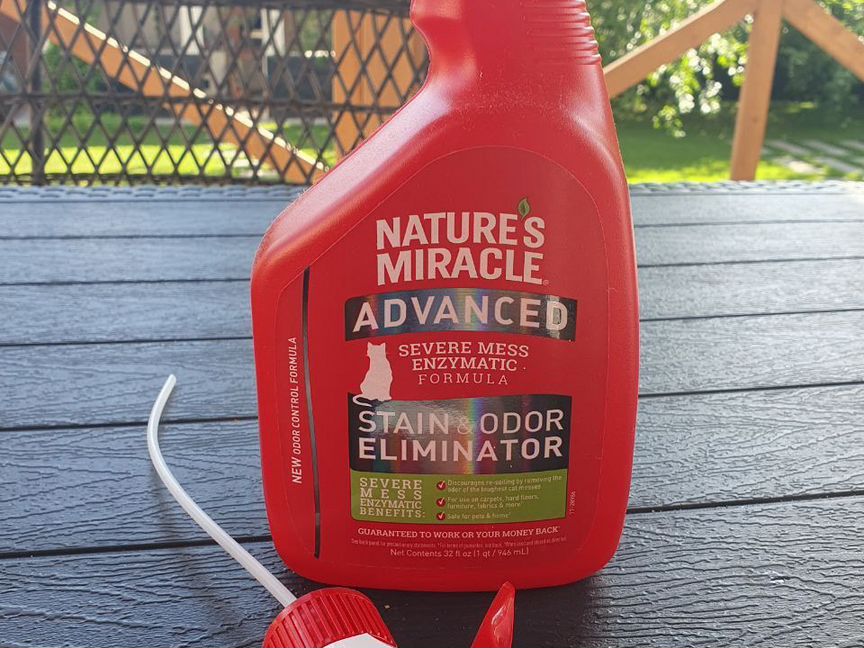 Natures miracle средство от запаха меток кошек