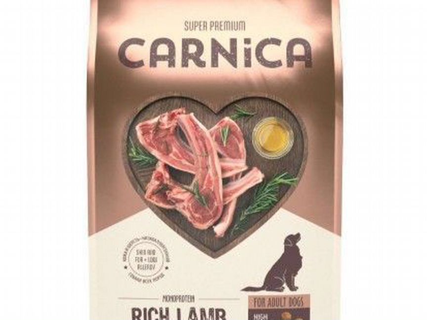 Корм для собак carnica, 3.5кг