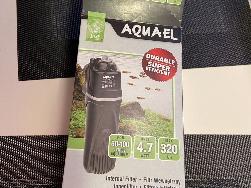 Фильтр для аквариума aquael 60-100л