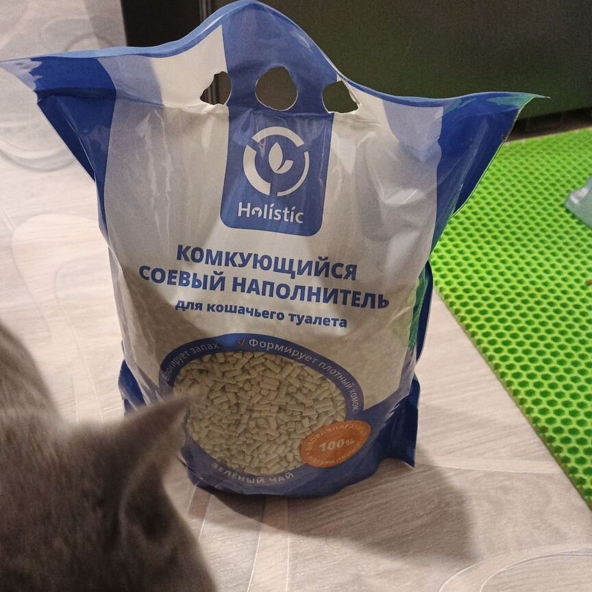 Комкующийся соевый наполнитель