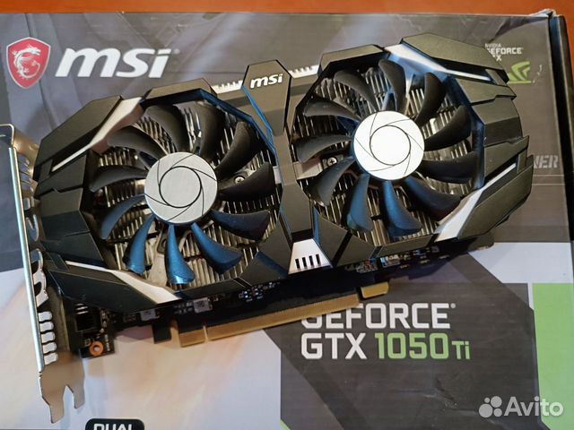 Видеокарта MSI GeForce GTX 1050 Ti купить в Москве | Электроника | Авито