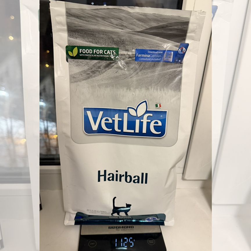 Vetlife hairball корм для кошек