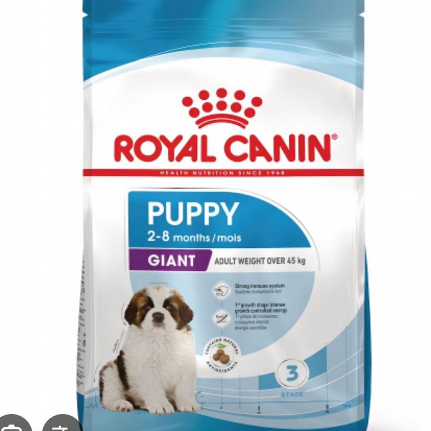 Корм для собак royal canin giant puppy