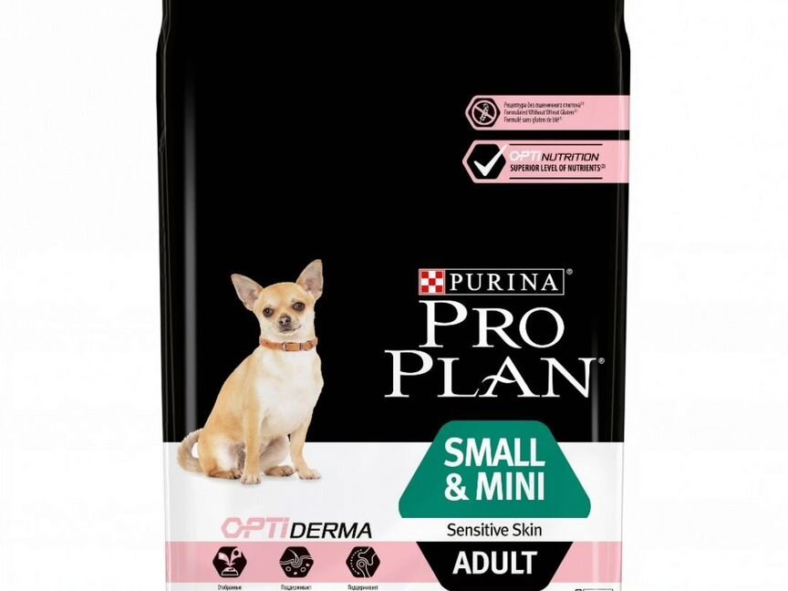 Корм для собак Pro Plan Small & Mini с лососем 7кг