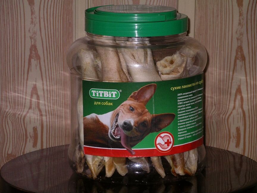 Лакомство для собак Титбит Нога баранья 4,3л банка