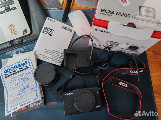 Комплект фотоаппарата Canon eos m200 купить в Москве по низкой цене ...