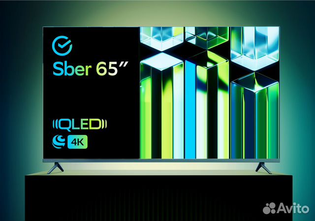 Новый телевизор sber qled 65 дюймов. огромный купить в Ульяновске | Электроника | Авито