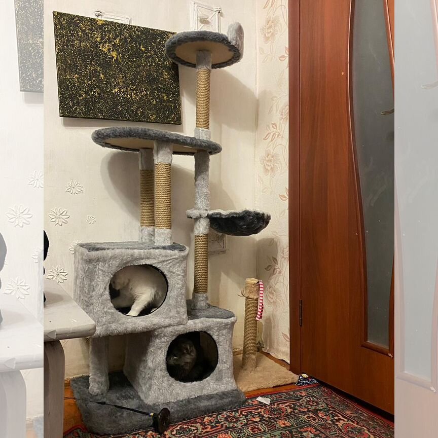 Домик для кошки с когтеточкой