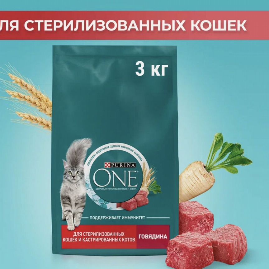 Сухой корм для кошек Purina One 3кг