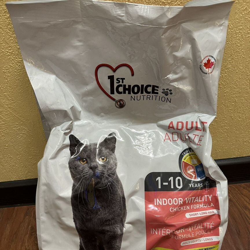 Корм для кошек 1st choice 5,44кг