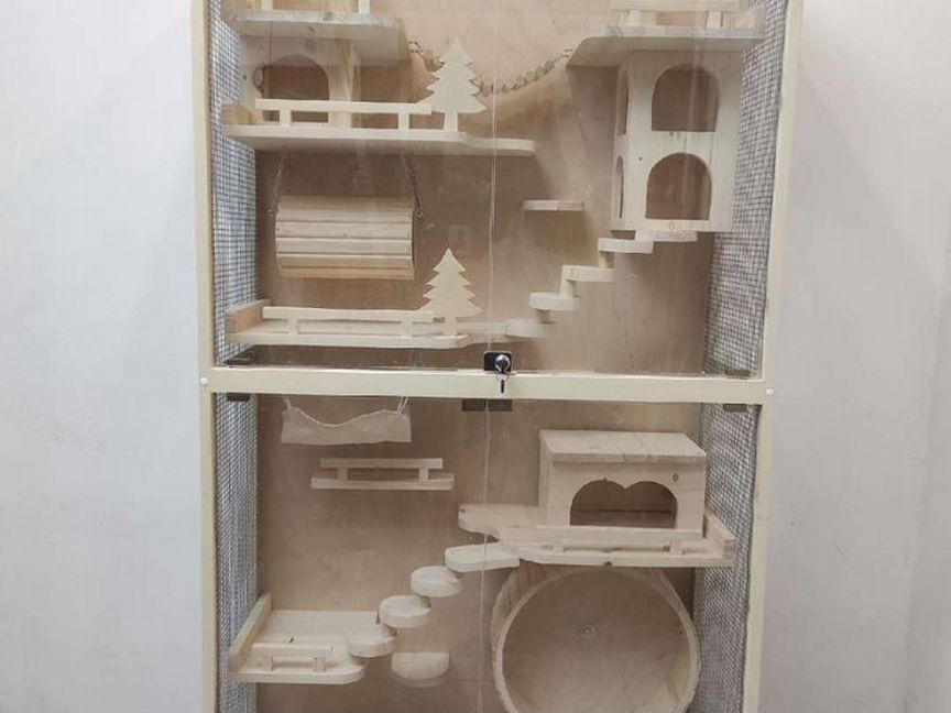 Клетка витрина для шиншиллы