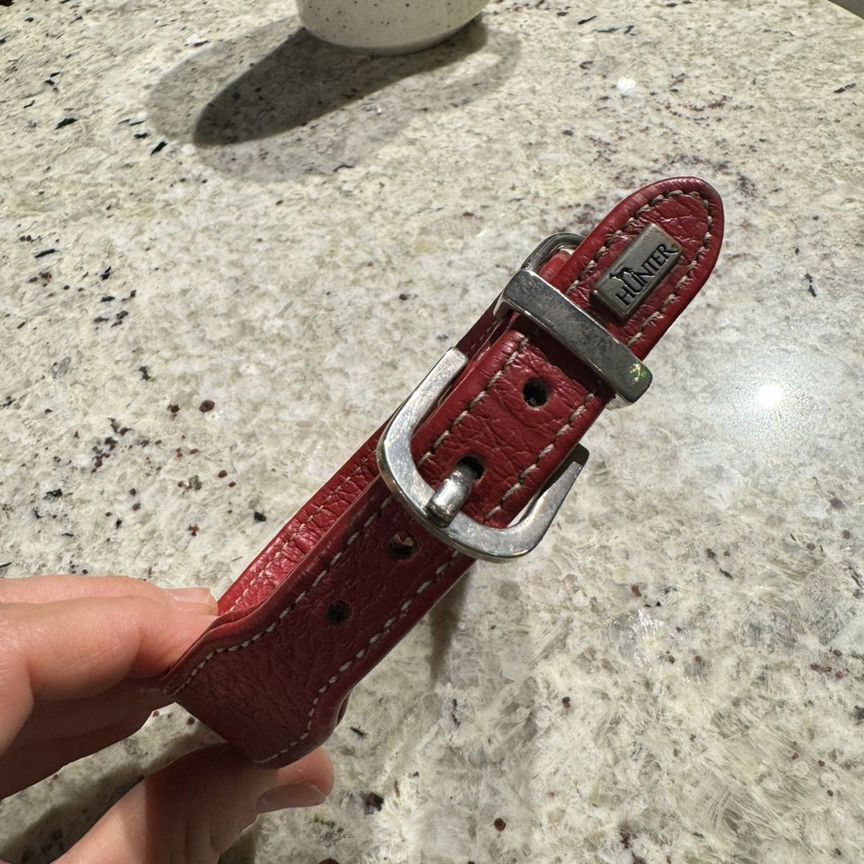 Кожаный ошейник Hunter cannes mini 37