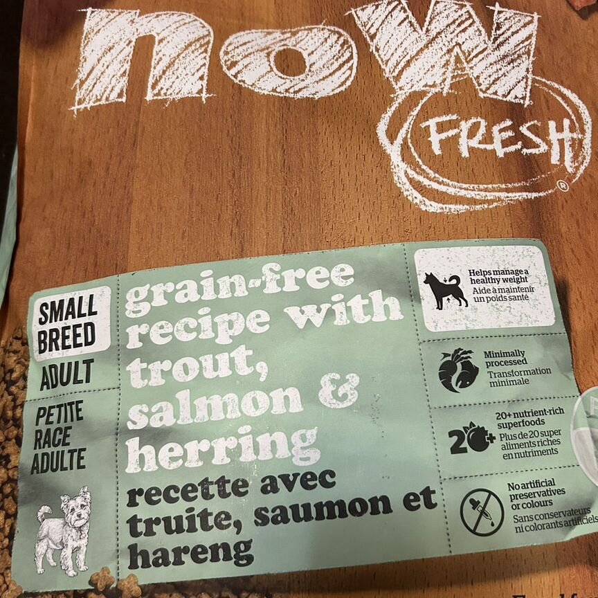 Корм для собак малых пород Now fresh